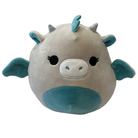 KellyToys | Toys | Squishmallow Coley The Dragon 5 Inch Greyteal 222 ...